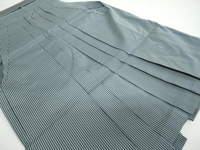 平和屋着物●男性　馬乗り袴　縞　正絹　逸品　DAAZ7770ud