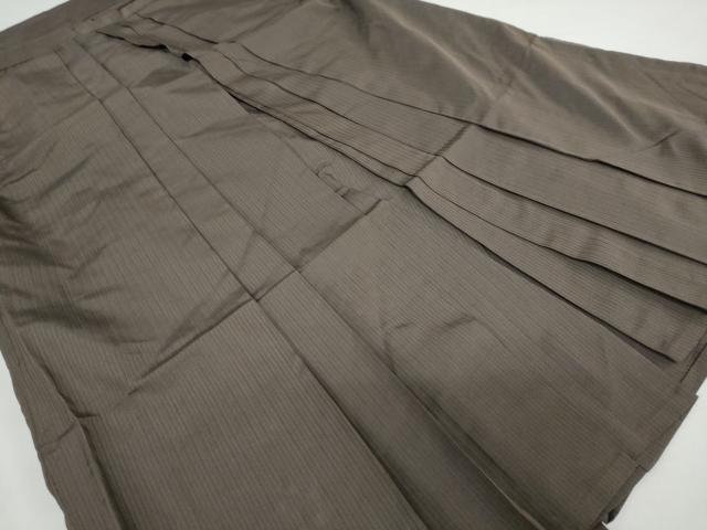 平和屋着物●男性　馬乗り袴　縞　正絹　逸品　DAAZ7781ud