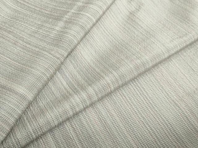 平和屋着物●本塩沢　やまだ織　霞文　正絹　逸品　DAAZ7793ud