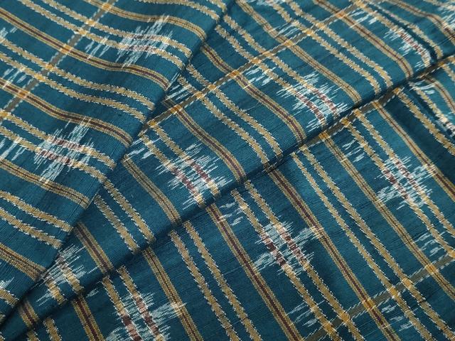 平和屋着物●本場琉球絣　大城工房　正絹　逸品　未使用　DAAZ7831ud