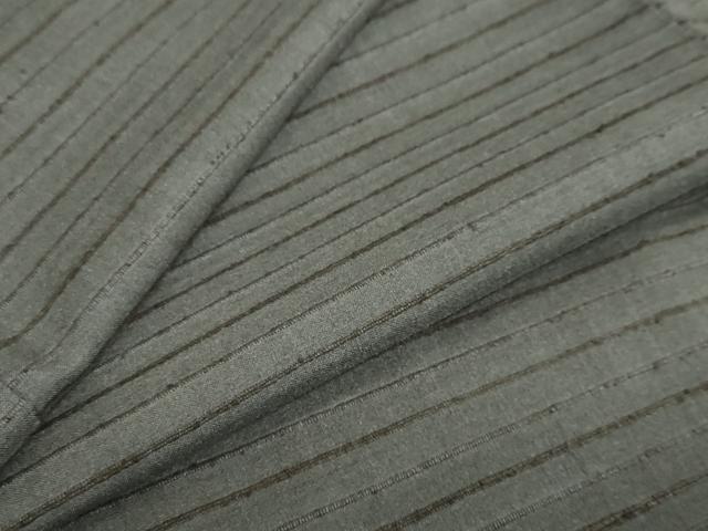 平和屋着物●インド・アッサム　野蚕糸　手織　ムガシルク　横段文　正絹　逸品　DAAZ7850ud