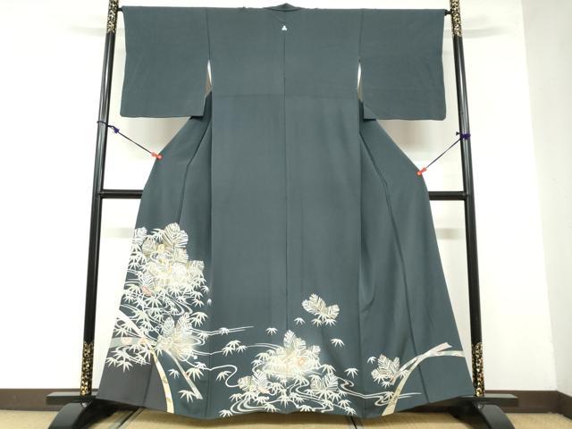 平和屋着物●豪華色留袖　流水宝尽くし文　暈し染め　金彩　正絹　逸品　DAAZ7857ud