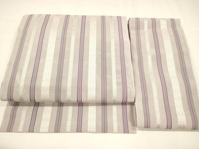 平和屋着物＊夏物　本場筑前博多織　つけ帯　紗献上　正絹　逸品　DABA0105cm