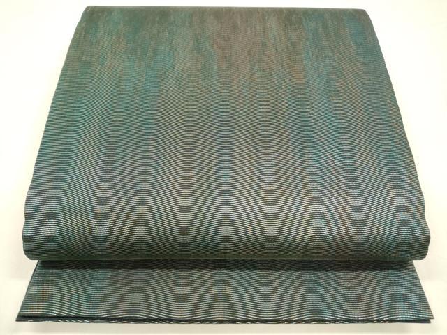 平和屋着物＊夏物　六通柄袋帯　霞文　銀糸　引箔　正絹　逸品　DABA0383cm