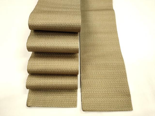 平和屋着物●男性　本場筑前博多織　角帯　横段文　正絹　逸品　DABA0392cm