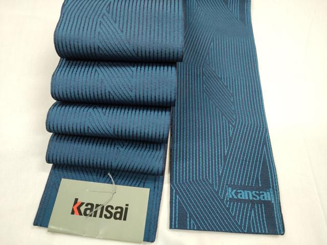 平和屋着物●世界的ファッションデザイナー　山本寛斎　kansaiブランド　男性　角帯　抽象文様　DABA0403cm