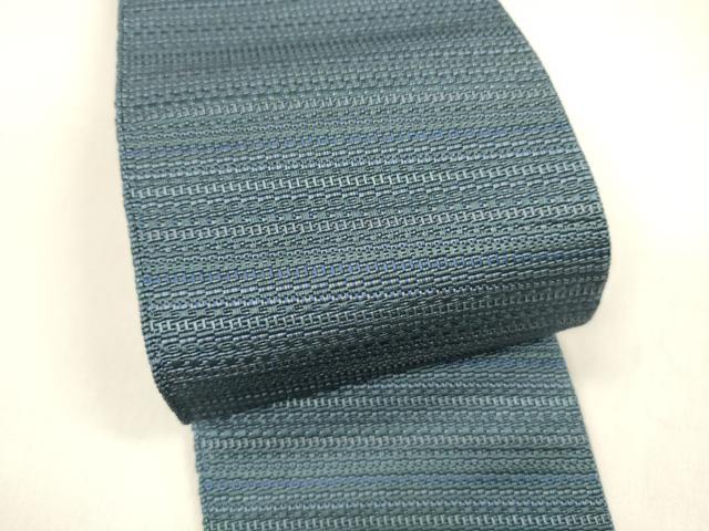 平和屋着物●男性　本場筑前博多織　角帯　斜線文　正絹　逸品　DABA0418cm