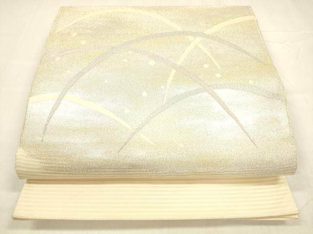 平和屋着物＊夏物　絽綴れ　太鼓柄袋帯　露芝文　金銀糸　正絹　逸品　DABA0488cm