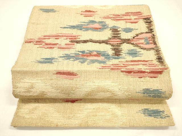 平和屋着物＊夏物　八寸名古屋帯　抽象文様　DABA0502cm