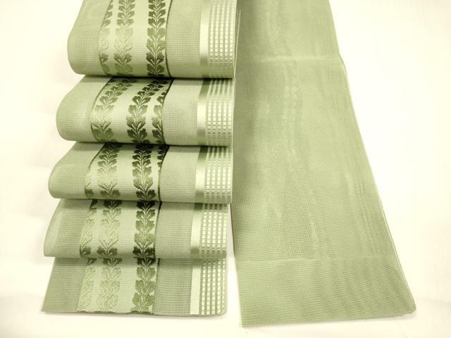 平和屋着物＊夏物　博多織　半幅帯　草葉間道　DABA0716cm