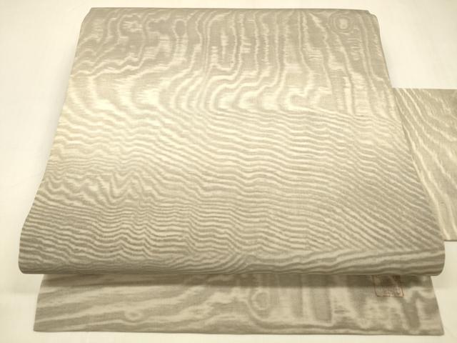 平和屋着物●東京友禅　熊谷好博子　塩瀬　九寸名古屋帯　杢目文　正絹　逸品　DABA0789cm