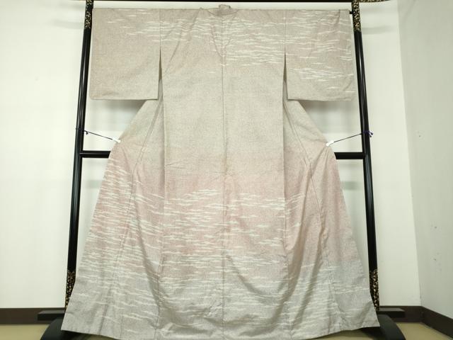 平和屋着物●本場大島紬　訪問着　7マルキ　霞文　正絹　逸品　未使用　DABA1002ps