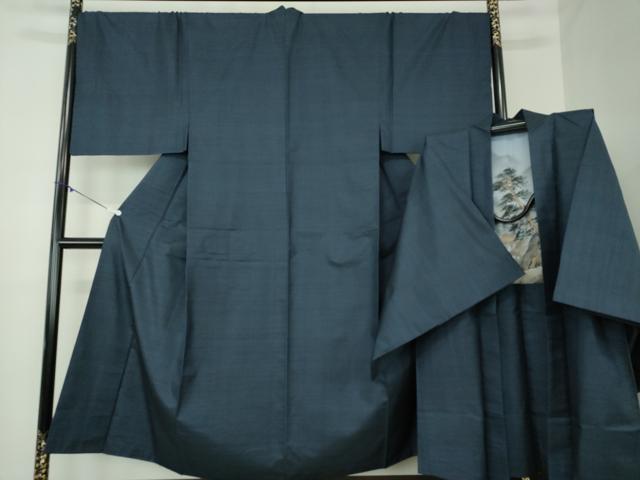 平和屋着物●男性　本場大島紬　アンサンブル　長羽織　100亀甲　総詰め　正絹　逸品　DABA1077ps