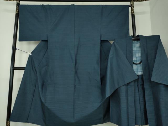 平和屋着物●男性　本場大島紬　アンサンブル　亀甲柄　正絹　逸品　DABA1081ps