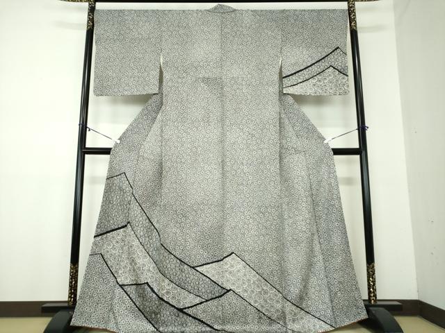 平和屋着物●訪問着　花尽くし　黒地　正絹　逸品　DABA1100ps