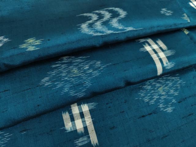 平和屋着物●本場琉球絣　吉祥文様　正絹　逸品　未使用　DABA1128ps