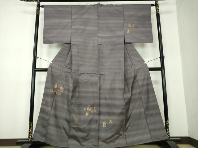 平和屋着物●京の名門・菱屋六右ェ門　紬　訪問着　蹴鞠　正絹　逸品　DABA1174ps