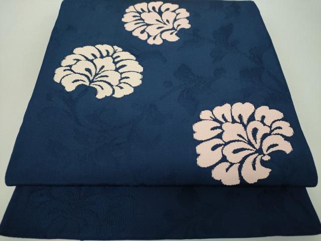 平和屋着物●皇室献上作家　北出与三郎　北出工房　太鼓柄袋帯　舞花文　正絹　逸品　DABA1205ps