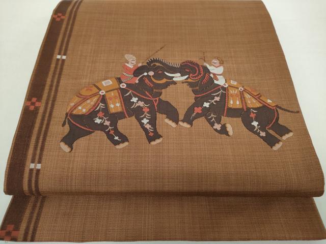 平和屋着物●六通柄　本袋帯　欧風　正絹　逸品　DABA1313ps