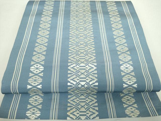 平和屋着物●本場筑前博多織　八寸名古屋帯　献上　正絹　逸品　DABA1351ps