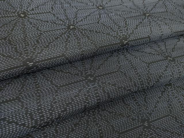 平和屋着物●本場大島紬　麻の葉文様　やまと誂製　正絹　逸品　未使用　DABA1417ps