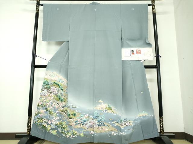 平和屋着物●本加賀友禅作家　小田美知代　色留袖　有明海　証紙付き　正絹　逸品　未使用　DABA1466ps