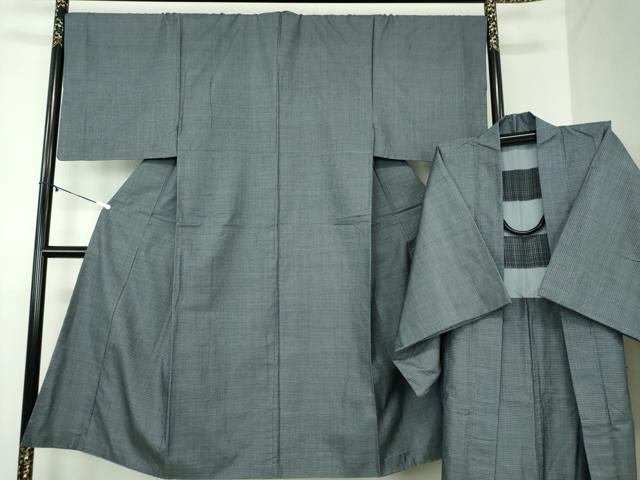 平和屋着物●男性　本場大島紬　アンサンブル　長羽織　100亀甲　総詰め　正絹　逸品　DABA1491ps