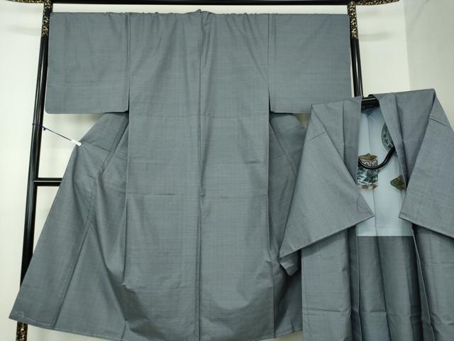 平和屋着物●男性　本場大島紬　アンサンブル　長羽織　100亀甲　総詰め　正絹　逸品　未使用　DABA1495ps