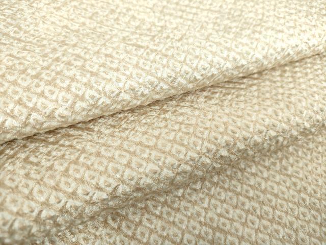 平和屋着物●大変加工の良い総絞り小紋　正絹　逸品　未使用　DABA1528ps