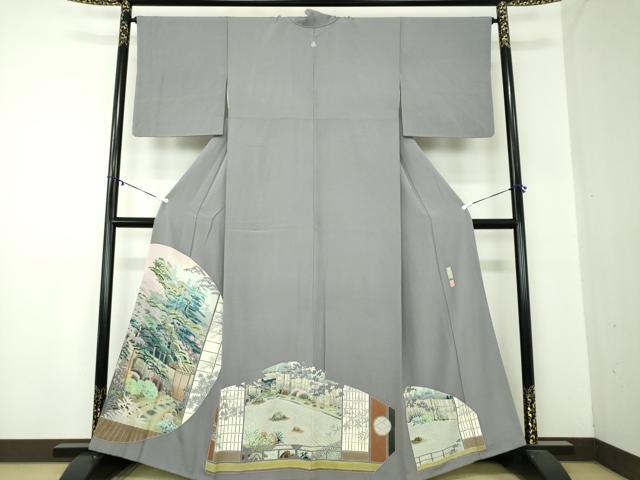 平和屋着物●本加賀友禅作家　西尾翠峰　色留袖　東福寺　正絹　逸品　DABA1575ps