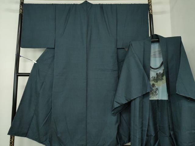 平和屋着物●男性　本場大島紬　アンサンブル　長羽織　100亀甲　総詰め　正絹　逸品　未使用　DABA1620ps