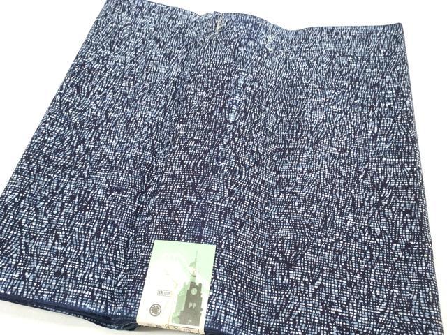 平和屋着物∴夏物　男性　浴衣　反物　着尺　芝格子　三越扱い　綿　逸品　未使用　DABA7032zzz