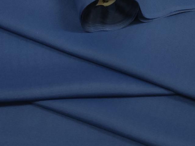 平和屋着物＊夏物　色無地　反物　着尺　濃藍色　洗える着物　未使用　DABA7090zzz