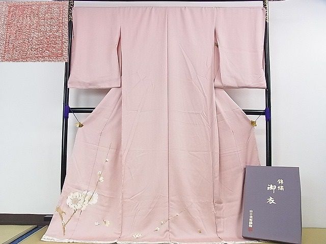平和屋本店■極上　山口静樹　山口美術織物　訪問着　仮絵羽　駒刺繍　錦繍　御衣　金銀糸　冊子・箱付き　逸品　未使用　DZAA0091kh4
