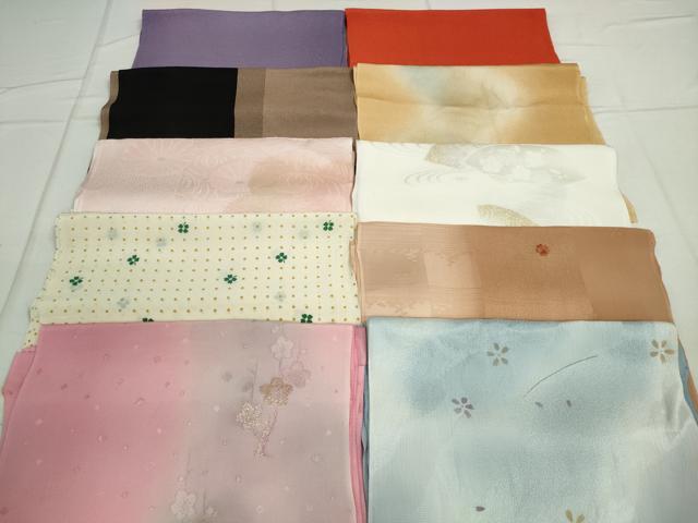 平和屋本店■和装小物　帯揚げ10枚　逸品　未使用　DZAA10371kh5