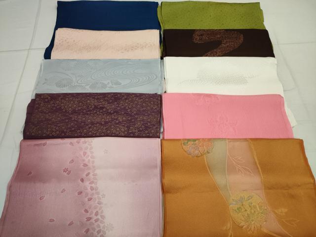 平和屋本店■和装小物　帯揚げ10枚　逸品　未使用　DZAA10377kh5