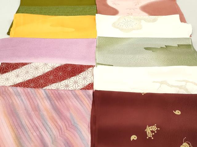 平和屋本店■和装小物　帯揚げ10枚　逸品　未使用　DZAA10601kh5