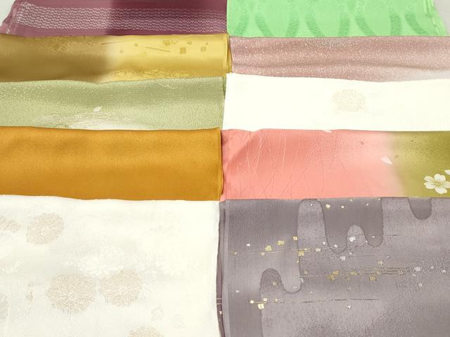 平和屋本店■和装小物　帯揚げ10枚　逸品　未使用　DZAA10602kh5