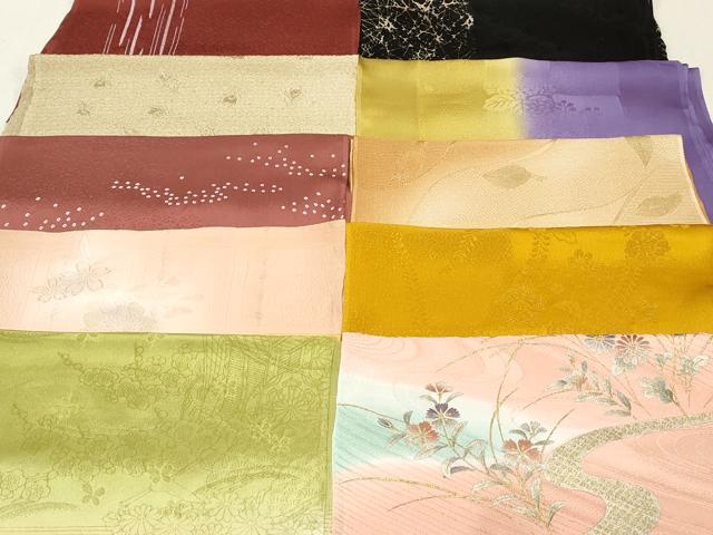 平和屋本店■和装小物　帯揚げ10枚　逸品　未使用　DZAA10632kh5