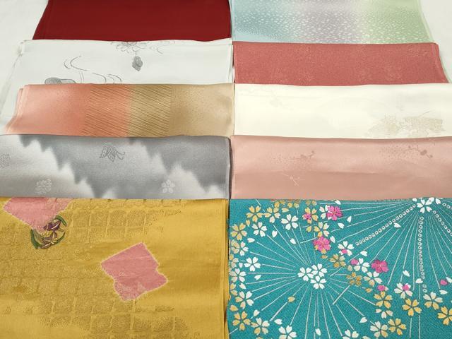 平和屋本店■和装小物　帯揚げ10枚　逸品　未使用　DZAA10736kh5