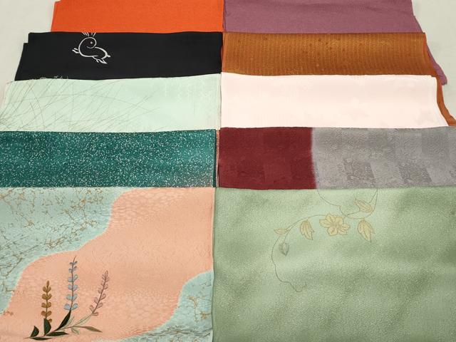 平和屋本店■和装小物　帯揚げ10枚　逸品　未使用　DZAA10743kh5