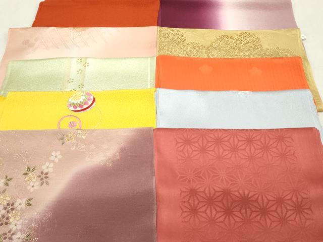 平和屋本店■和装小物　帯揚げ10枚　逸品　未使用　DZAA10763kh5