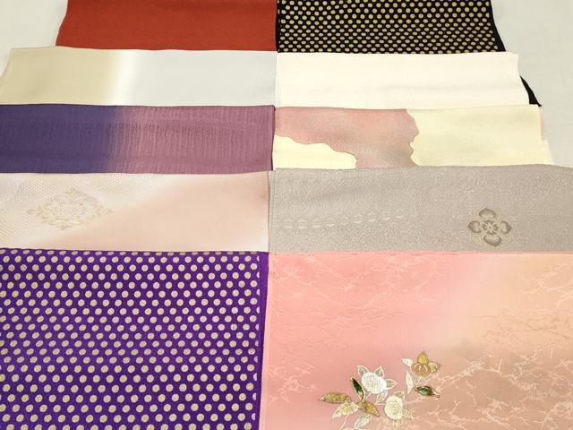 平和屋本店■和装小物　帯揚げ10枚　逸品　未使用　DZAA10776kh5