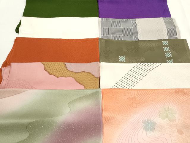 平和屋本店■和装小物　帯揚げ10枚　逸品　未使用　DZAA10787kh5