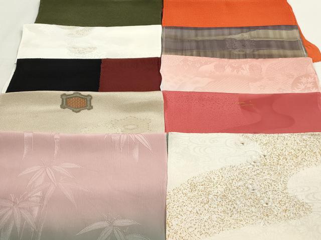 平和屋本店■和装小物　帯揚げ10枚　逸品　未使用　DZAA10789kh5