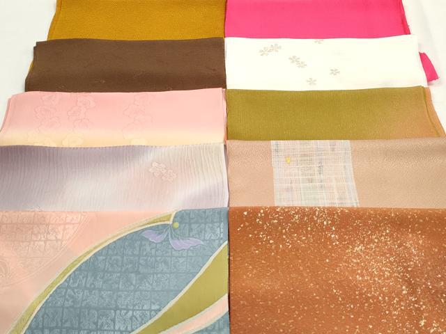平和屋本店■和装小物　帯揚げ10枚　逸品　未使用　DZAA10790kh5