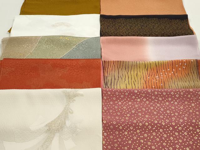 平和屋本店■和装小物　帯揚げ10枚　逸品　未使用　DZAA10794kh5