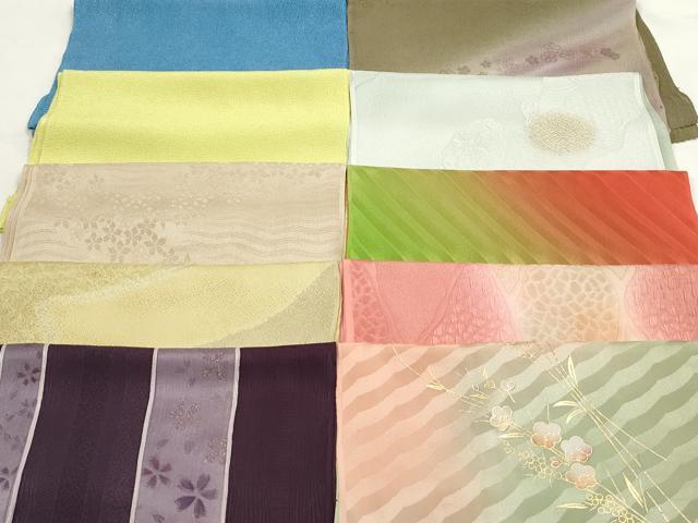 平和屋本店■和装小物　帯揚げ10枚　逸品　未使用　DZAA10803kh5