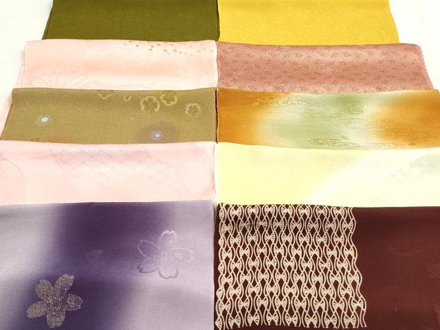 平和屋本店■和装小物　帯揚げ10枚　逸品　未使用　DZAA10807kh5