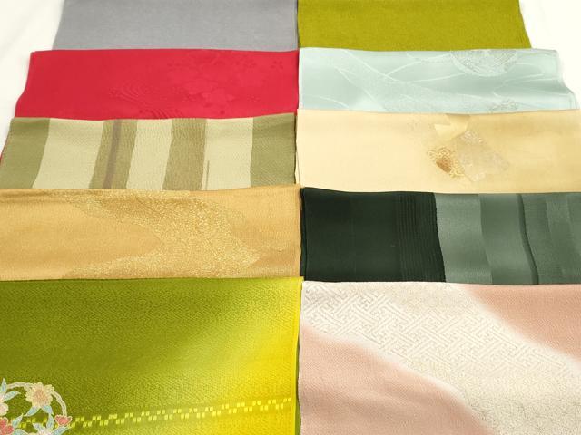 平和屋本店■和装小物　帯揚げ10枚　逸品　未使用　DZAA10808kh5